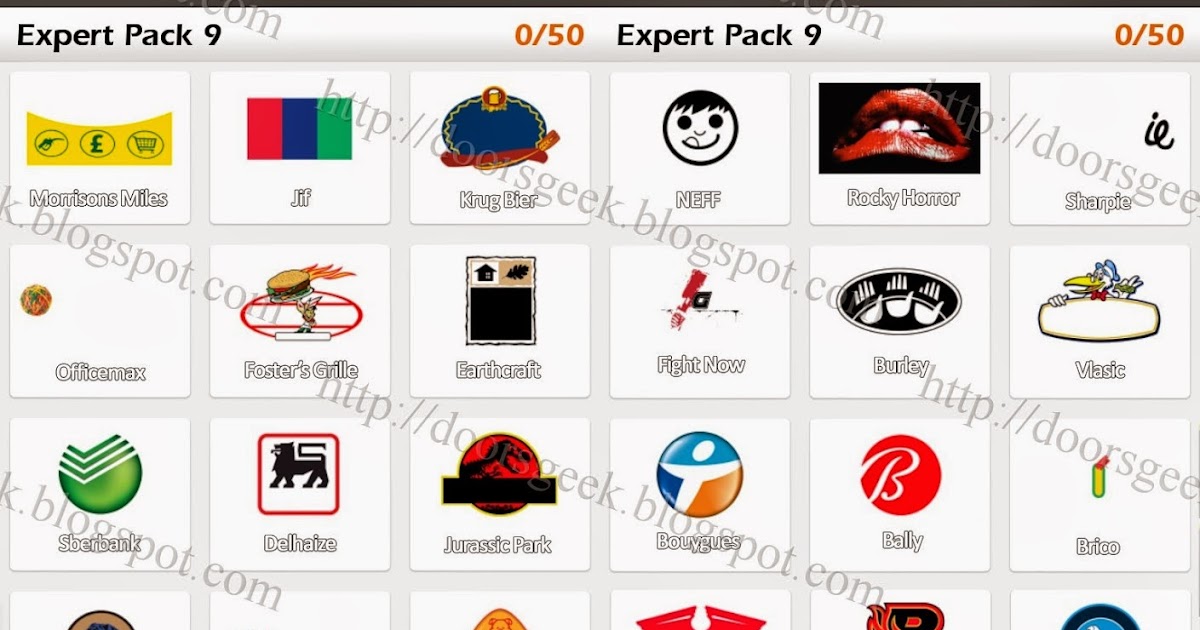 Logo Game Facebook Answers Pack 9